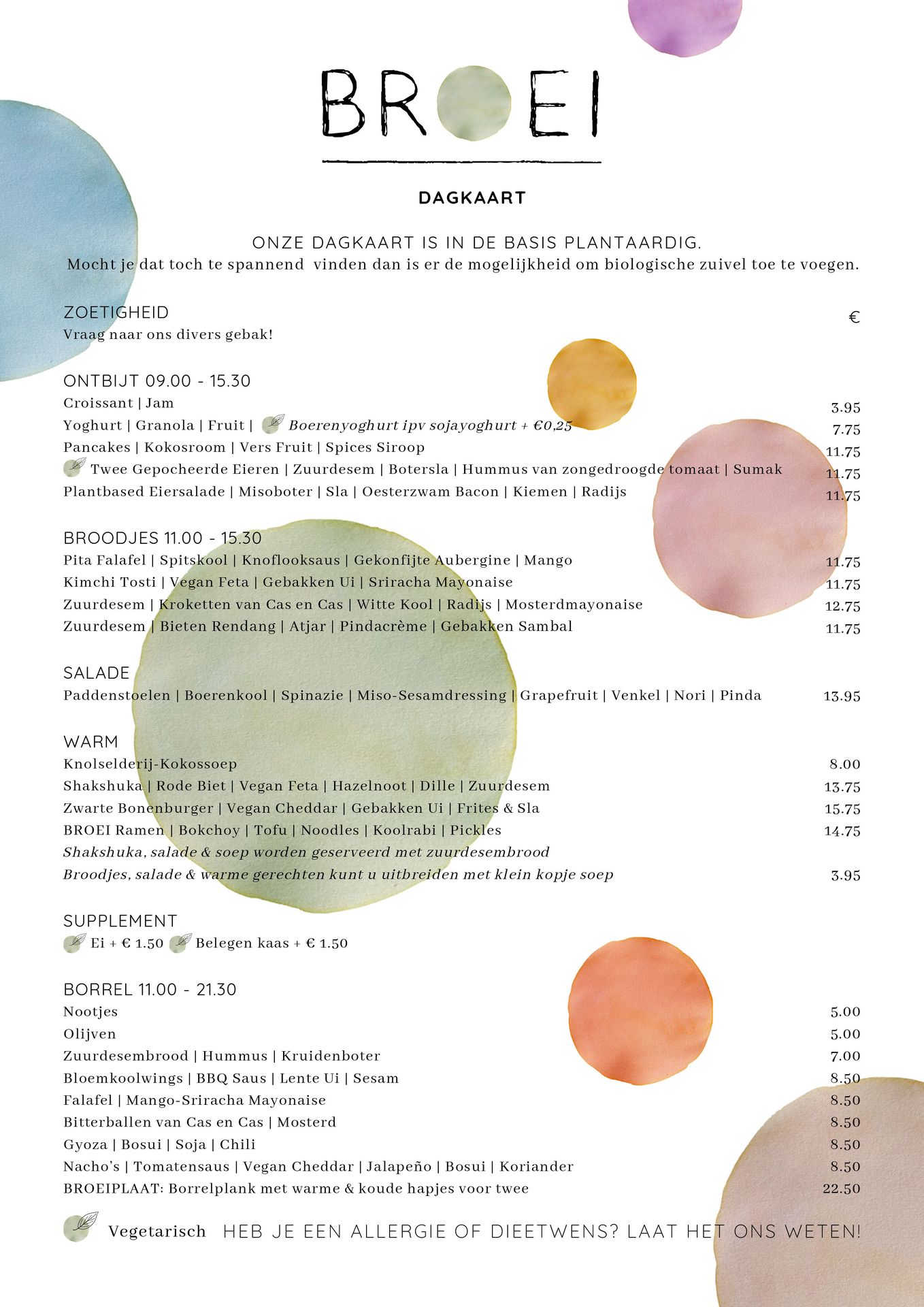 MENU BROEI AMERSFOORT